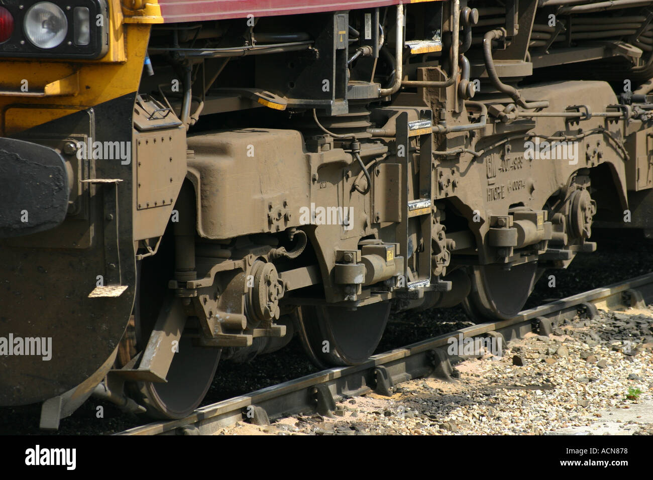 Close up of Class 66 bogie Stock Photo - Alamy