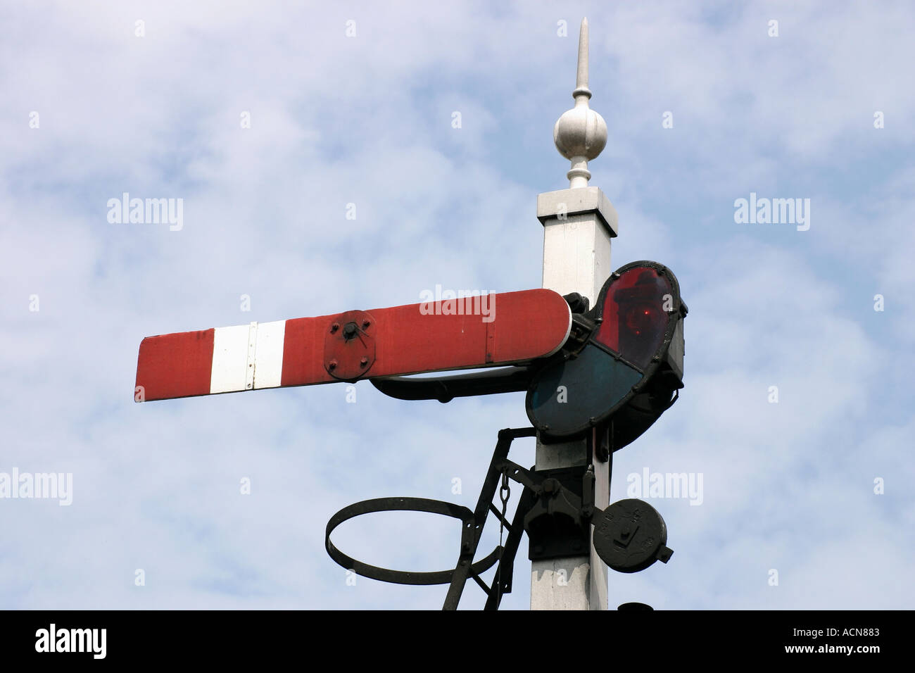 Semaphore Signal at the Nene Valley Railway Stock Photo - Alamy