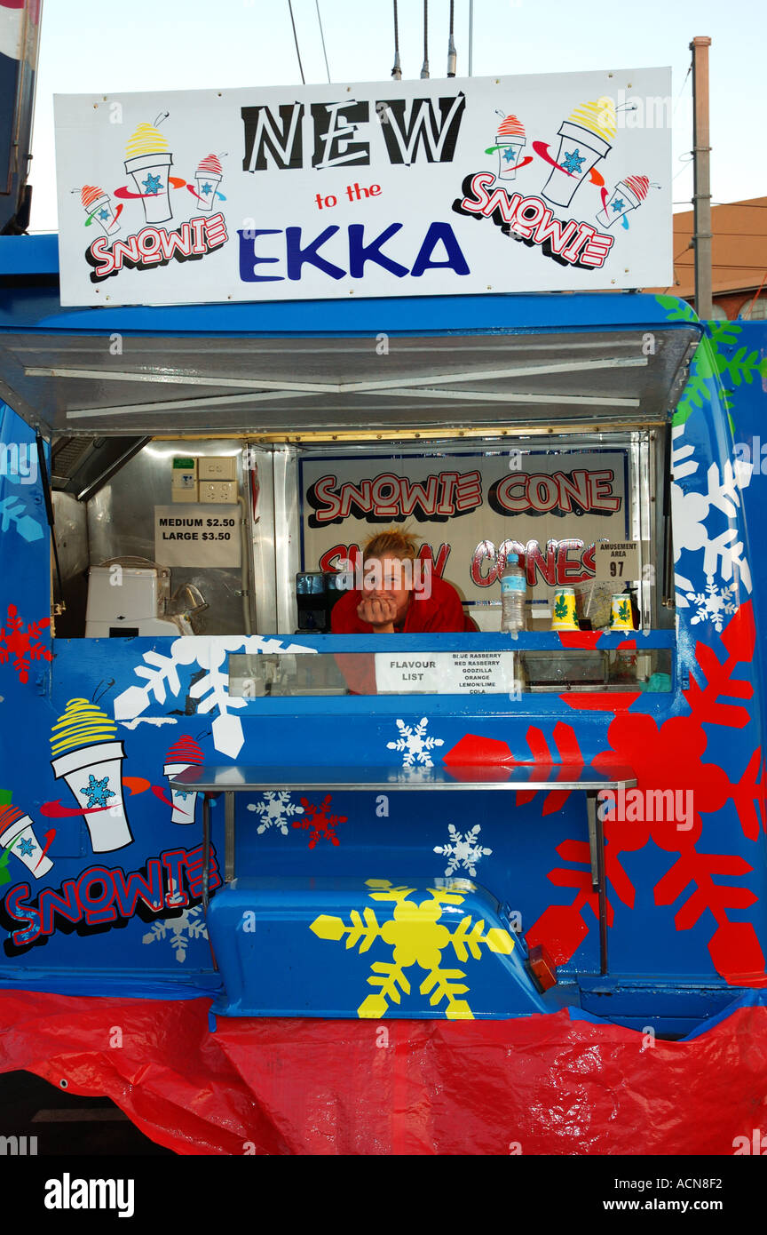 empty stall selling snow cones dsc 1991 Stock Photo - Alamy