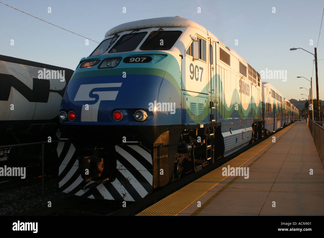 Seattle sounder commuter rail hi-res stock photography and images - Alamy