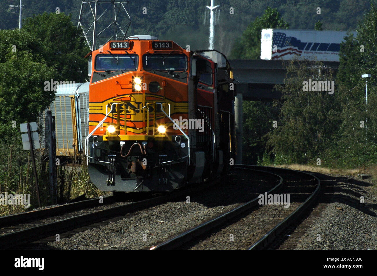 Auto rack train hi-res stock photography and images - Alamy