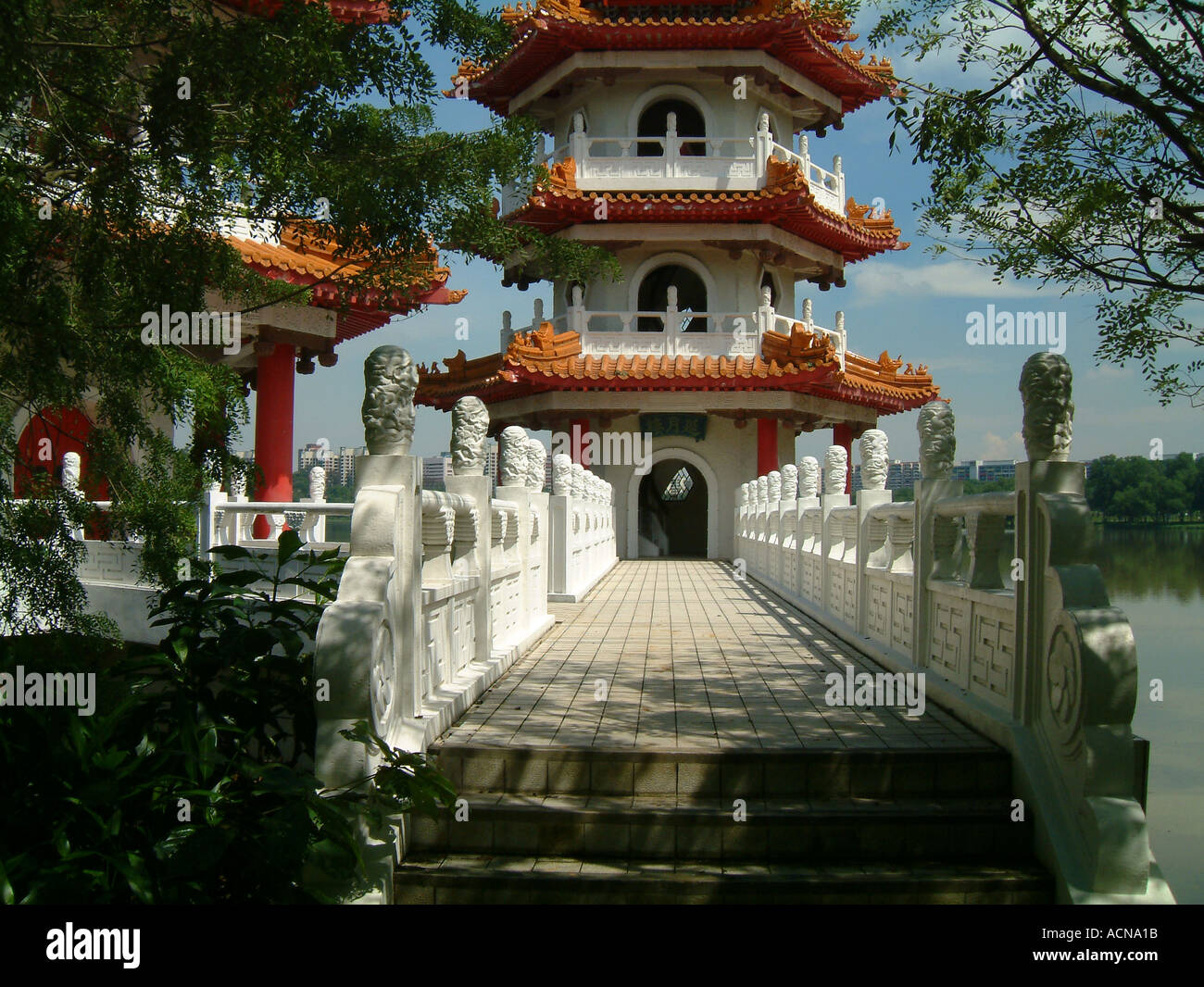 Small Pagoda in the Chinese Garden Singapore Stock Photo - Alamy
