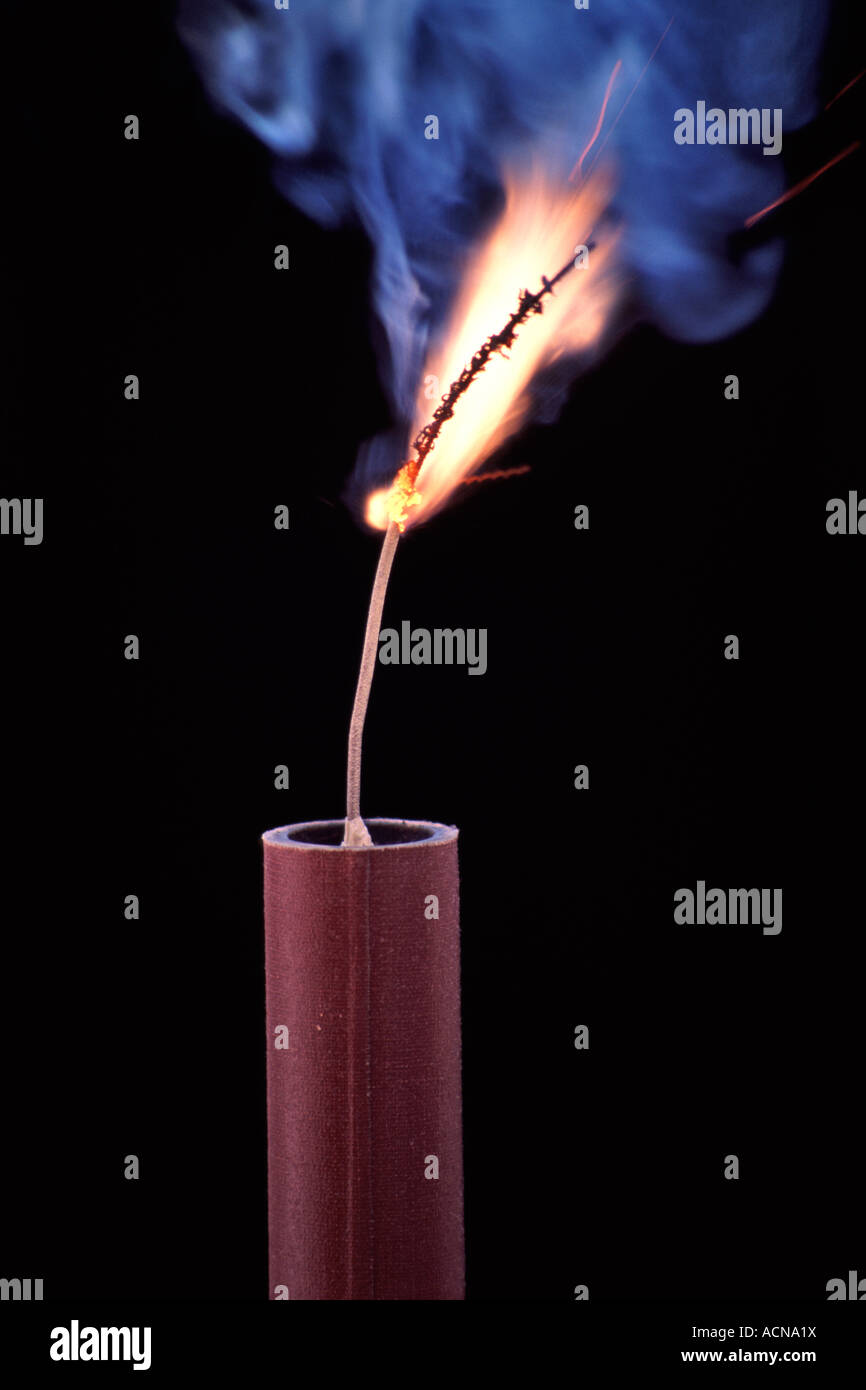 A burning fuse on a stick of dynamite. See also images ACXTBX and ...