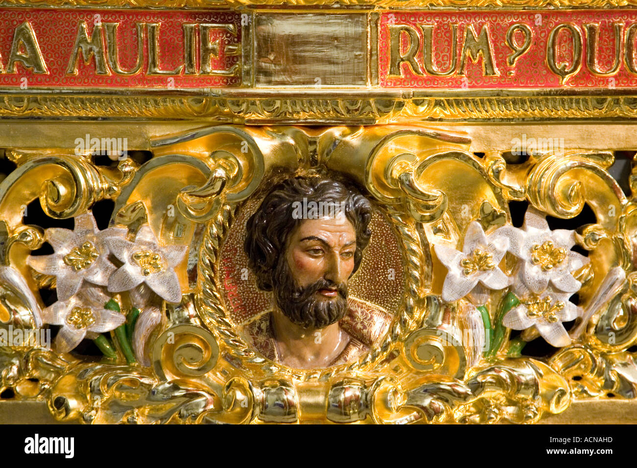 Detail from a procession float belonging to Soledad de San Lorenzo ...