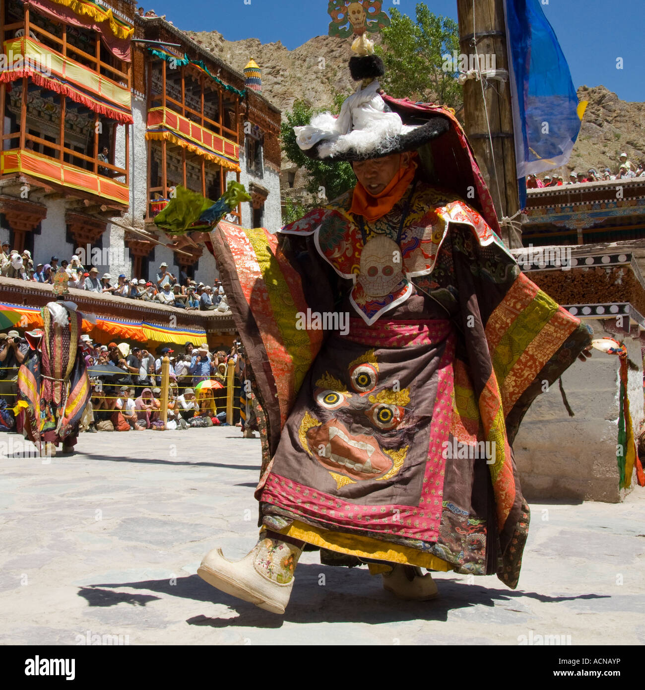 India Himalaya Jammu and Kashmir Ladakh village of Hemis Hemis festival ...