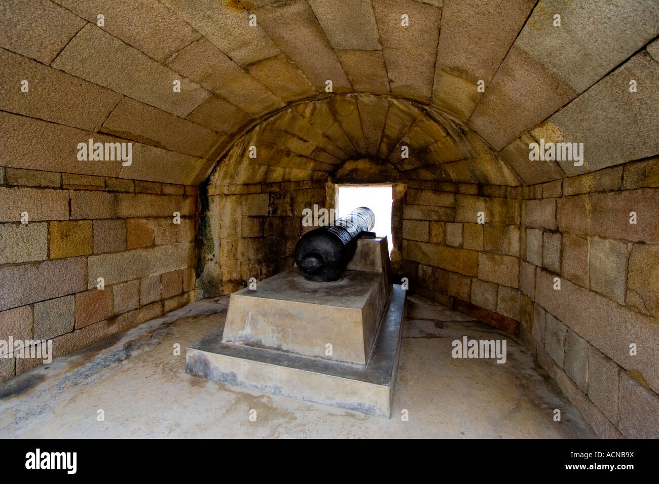 Iron Cannon Coastal Defense Battery Shajiao Paotai Fortress Humen Port ...