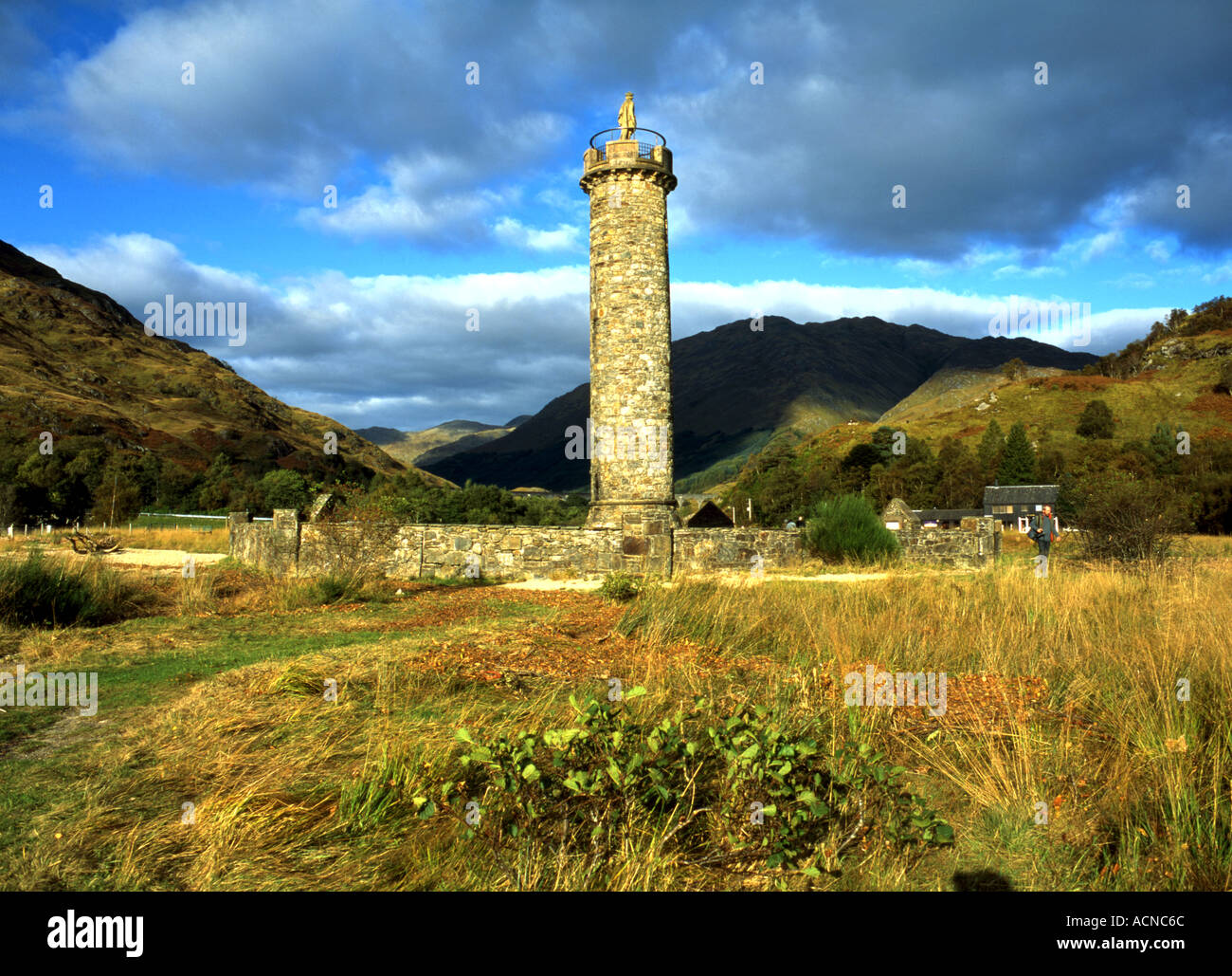 Prince Charles Edward Monument at Glenfinnan in Scotland Stock Photo ...