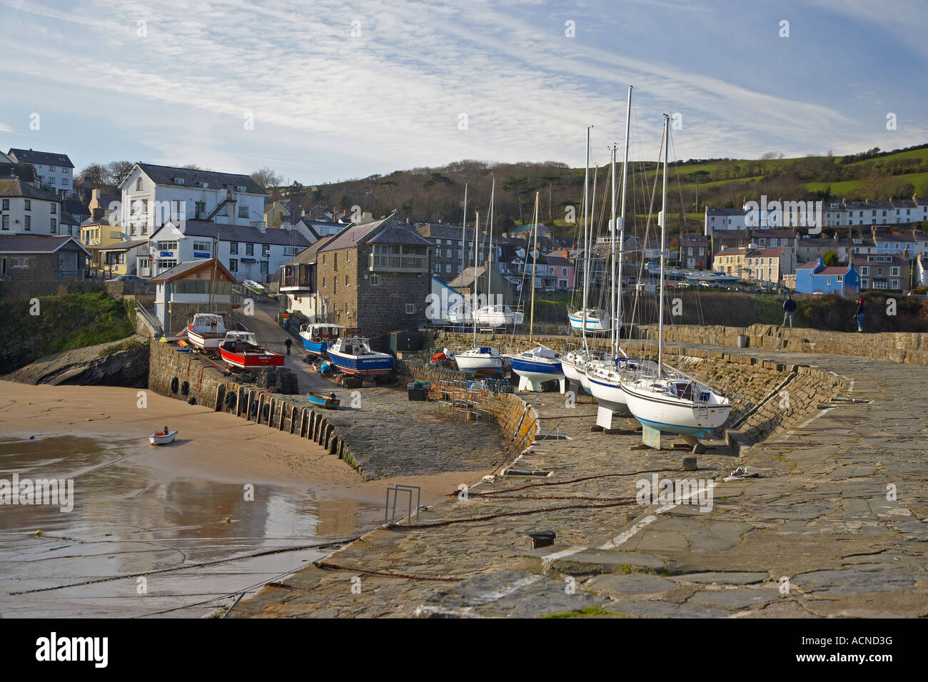 New Quay Harbour, West Wales, UK Stock Photo - Alamy