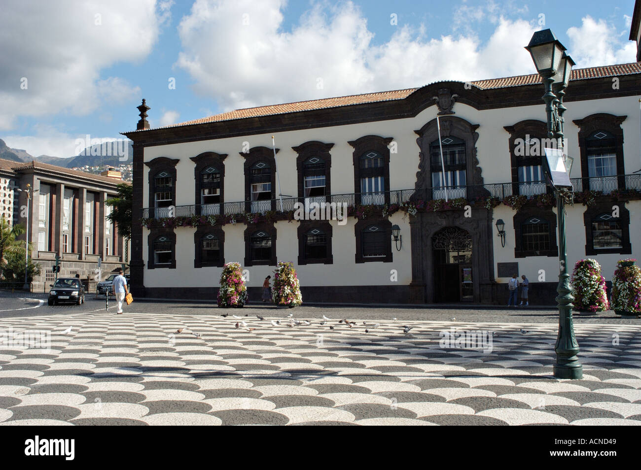 City hall Funchal Madeira Stock Photo - Alamy