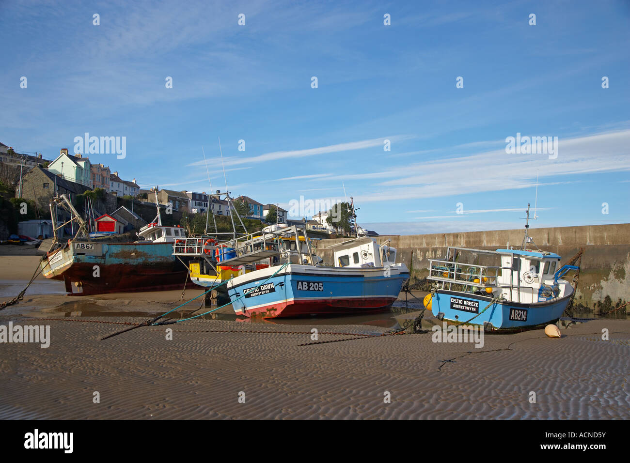 New Quay Harbour, West Wales, UK Stock Photo - Alamy
