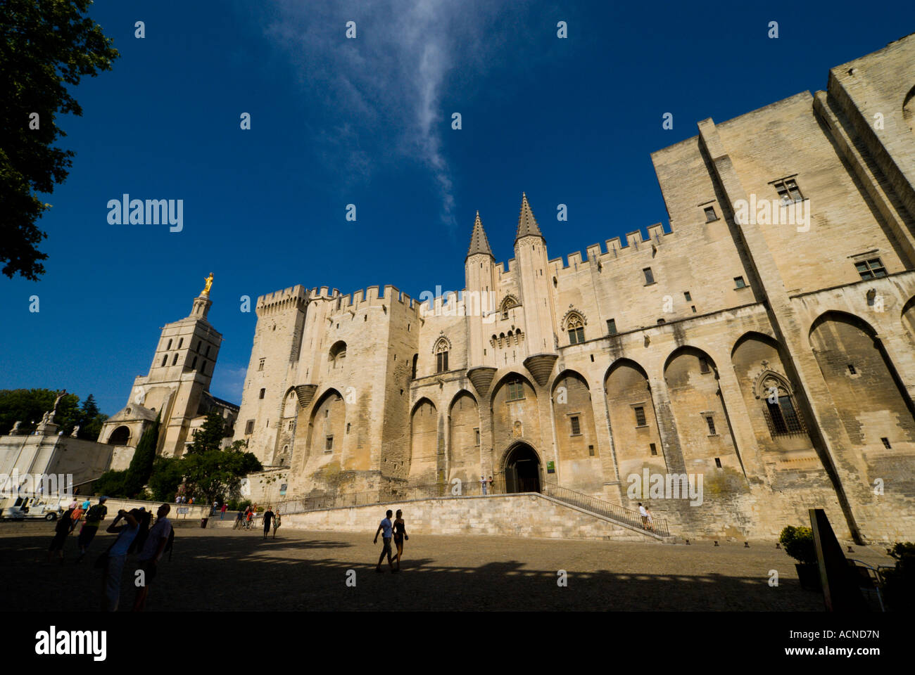 Avignon France the Palace of the Popes Stock Photo - Alamy