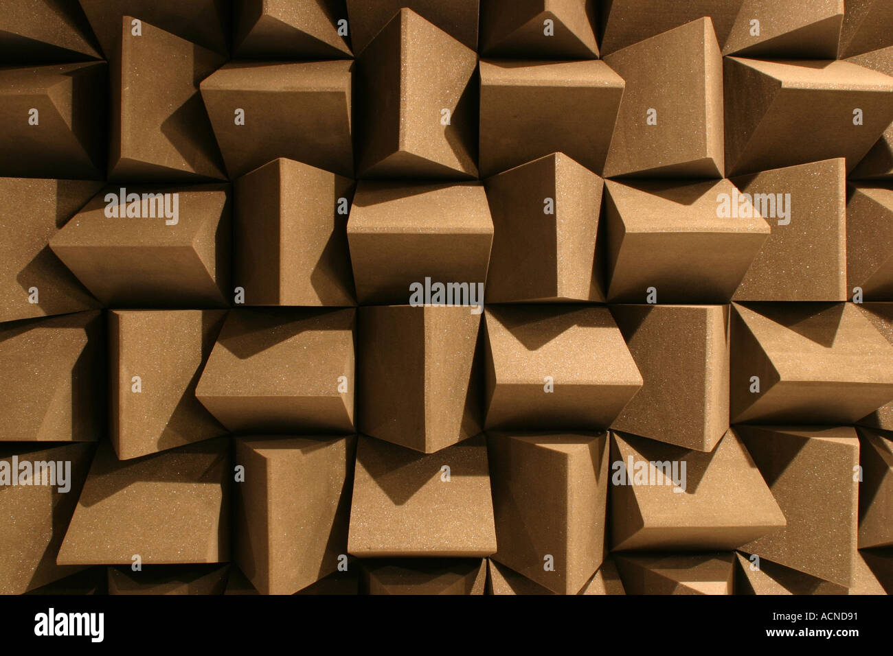 Soundproof studio with design features prominent Stock Photo - Alamy