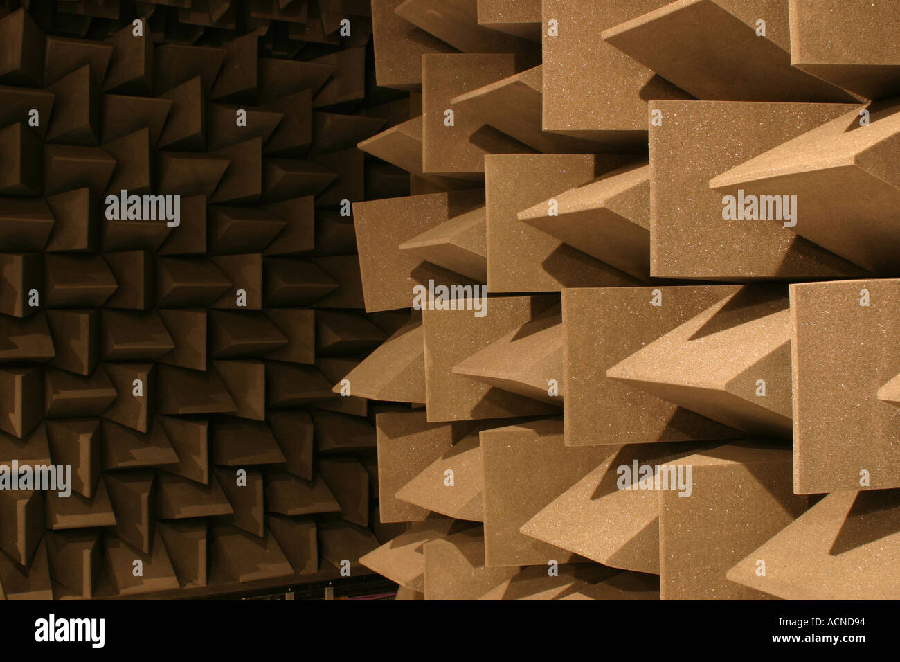 Soundproof studio with design features prominent Stock Photo - Alamy