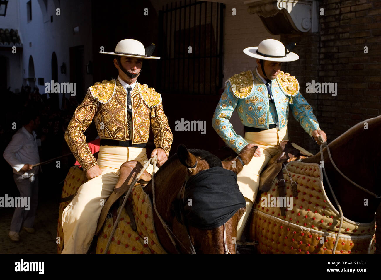 Picadores during paseillo or initial parade, Seville, Spain, 2006 Stock ...