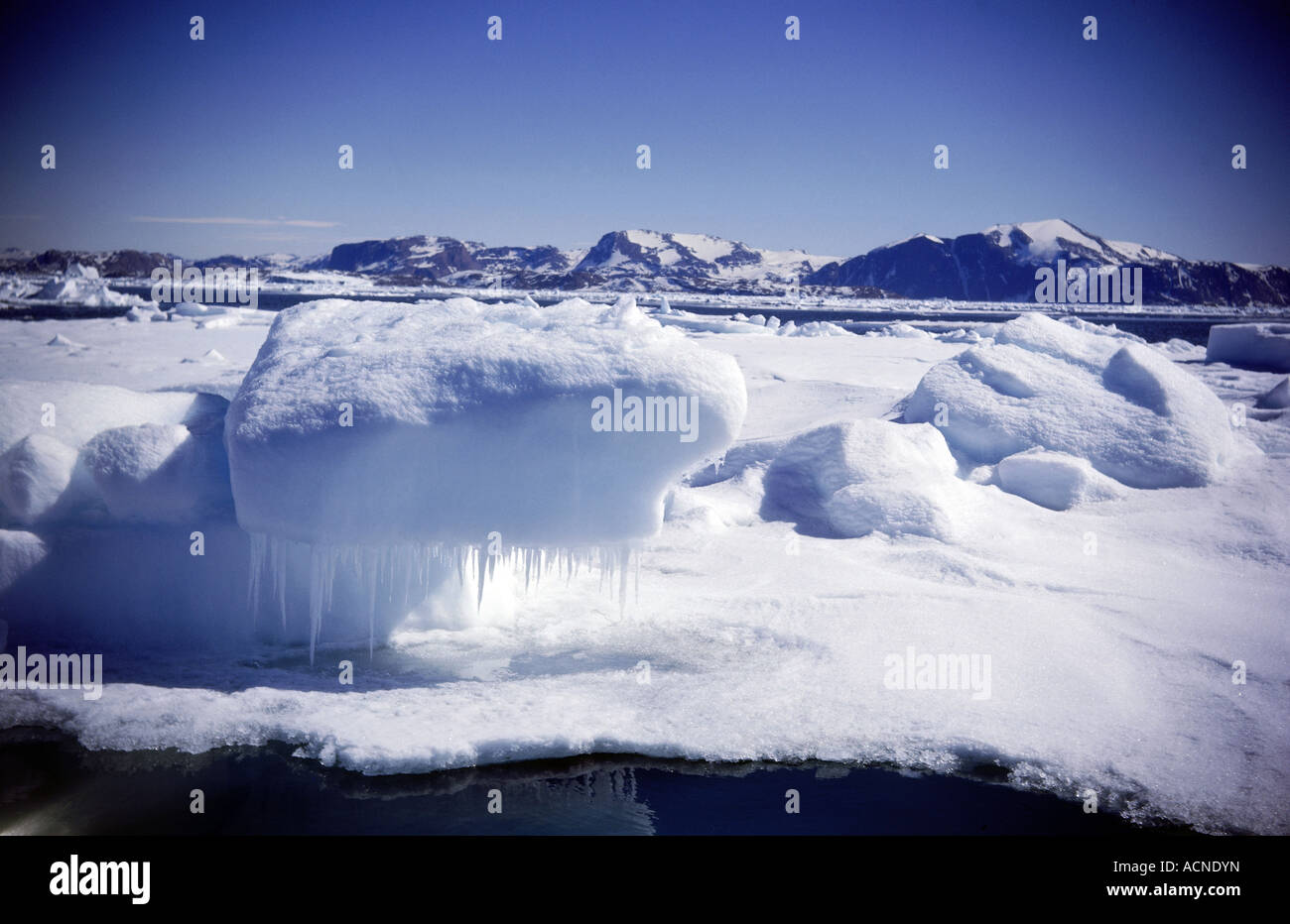 geography / travel, Greenland, landscapes, West coast, coastline, drift ...
