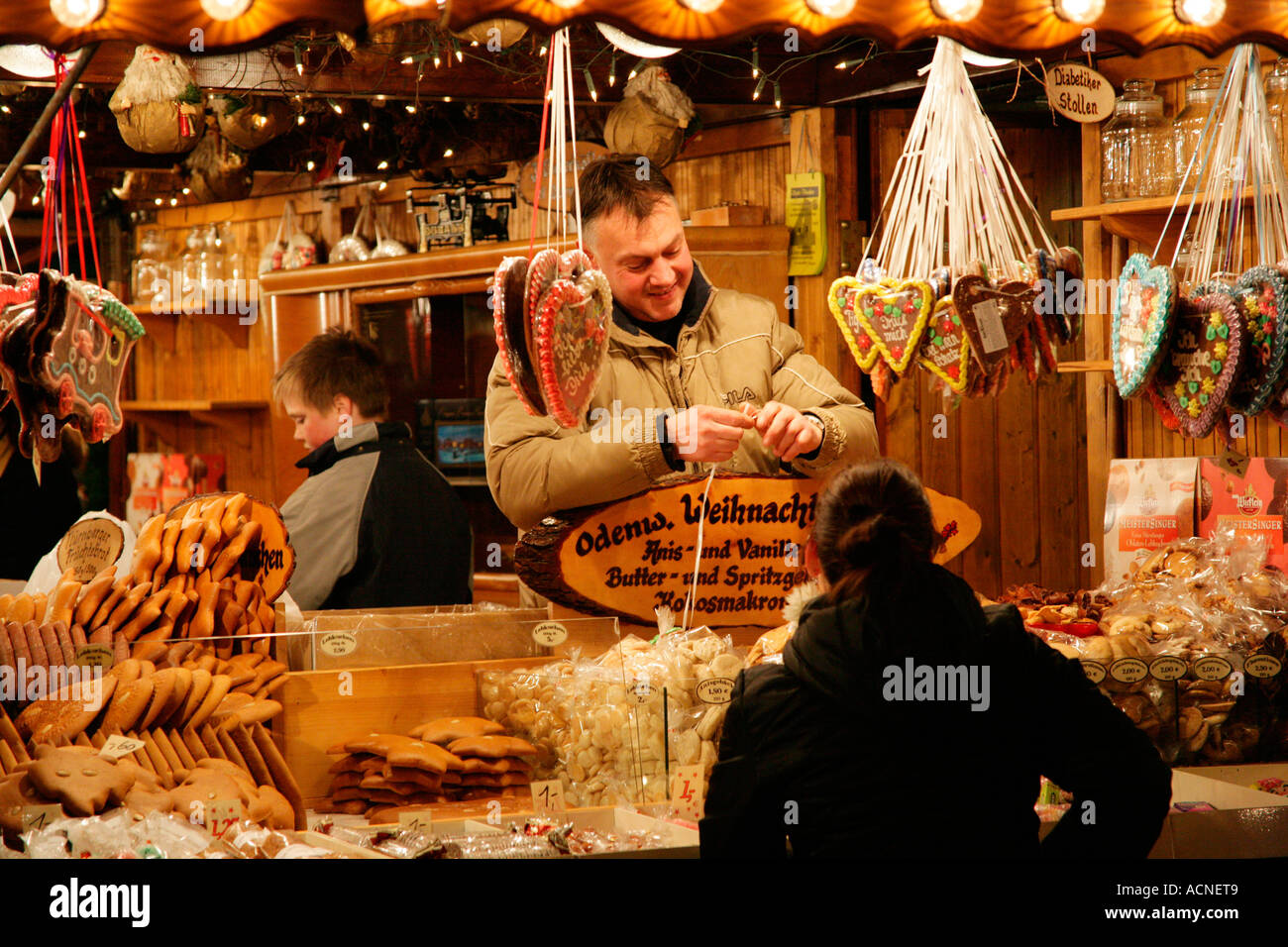 Darmstadt / Market stall Stock Photo - Alamy