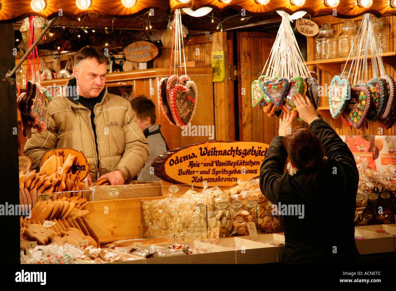 Darmstadt / Market stall Stock Photo - Alamy