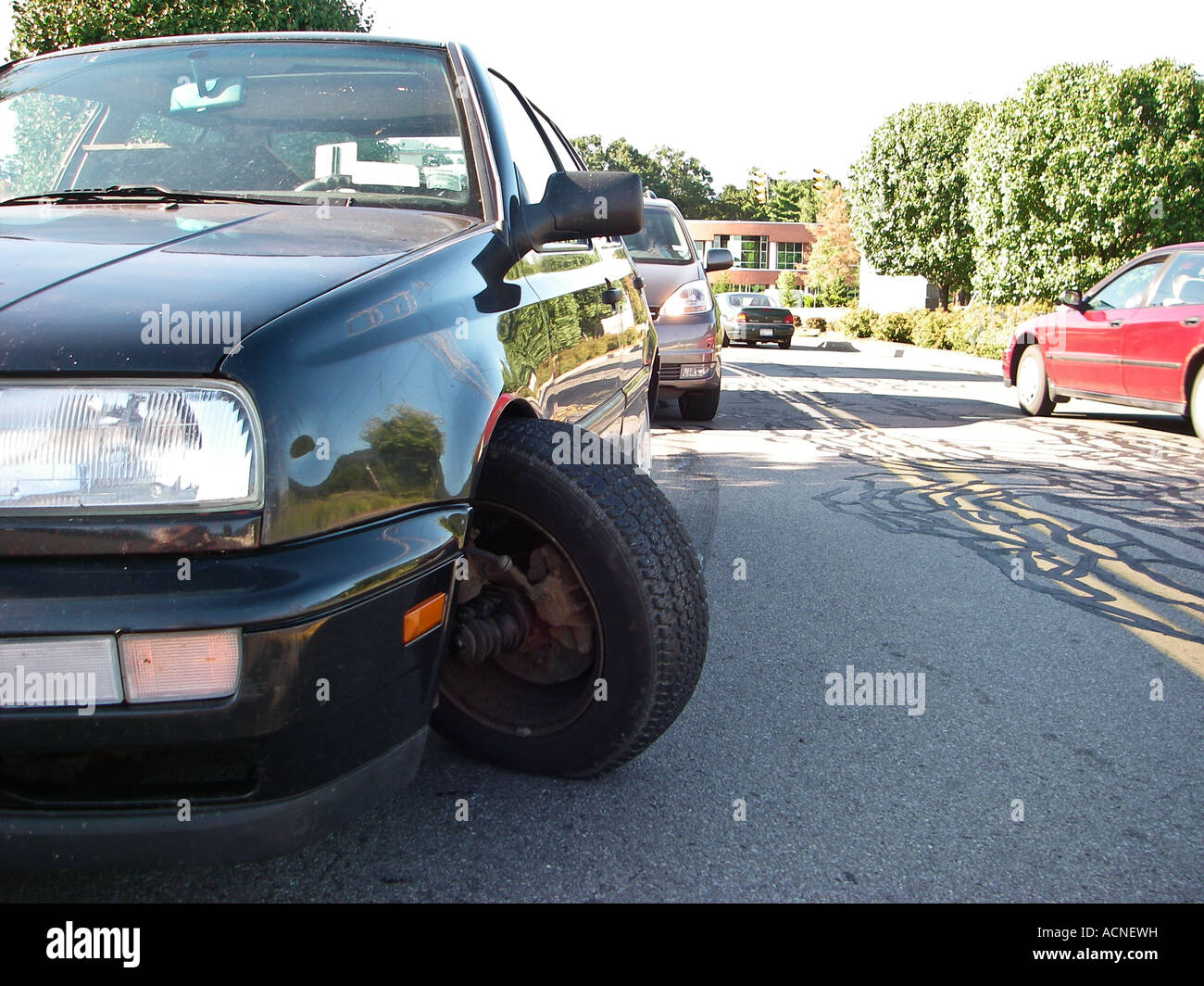 brake down blocking traffic Stock Photo - Alamy