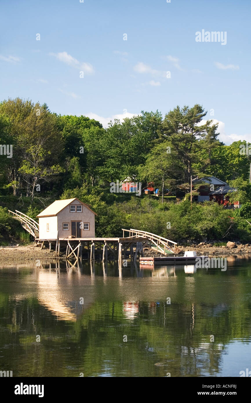 New Harbor, Muscongus Bay Area, new england, USA Stock Photo - Alamy