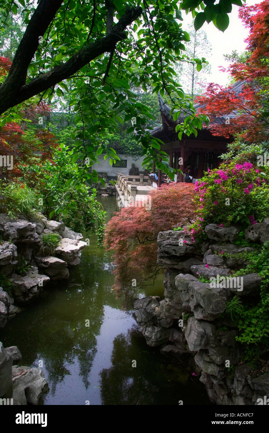 Landscape in Chinese garden in spring Yuyuan Garden Shanghai China ...