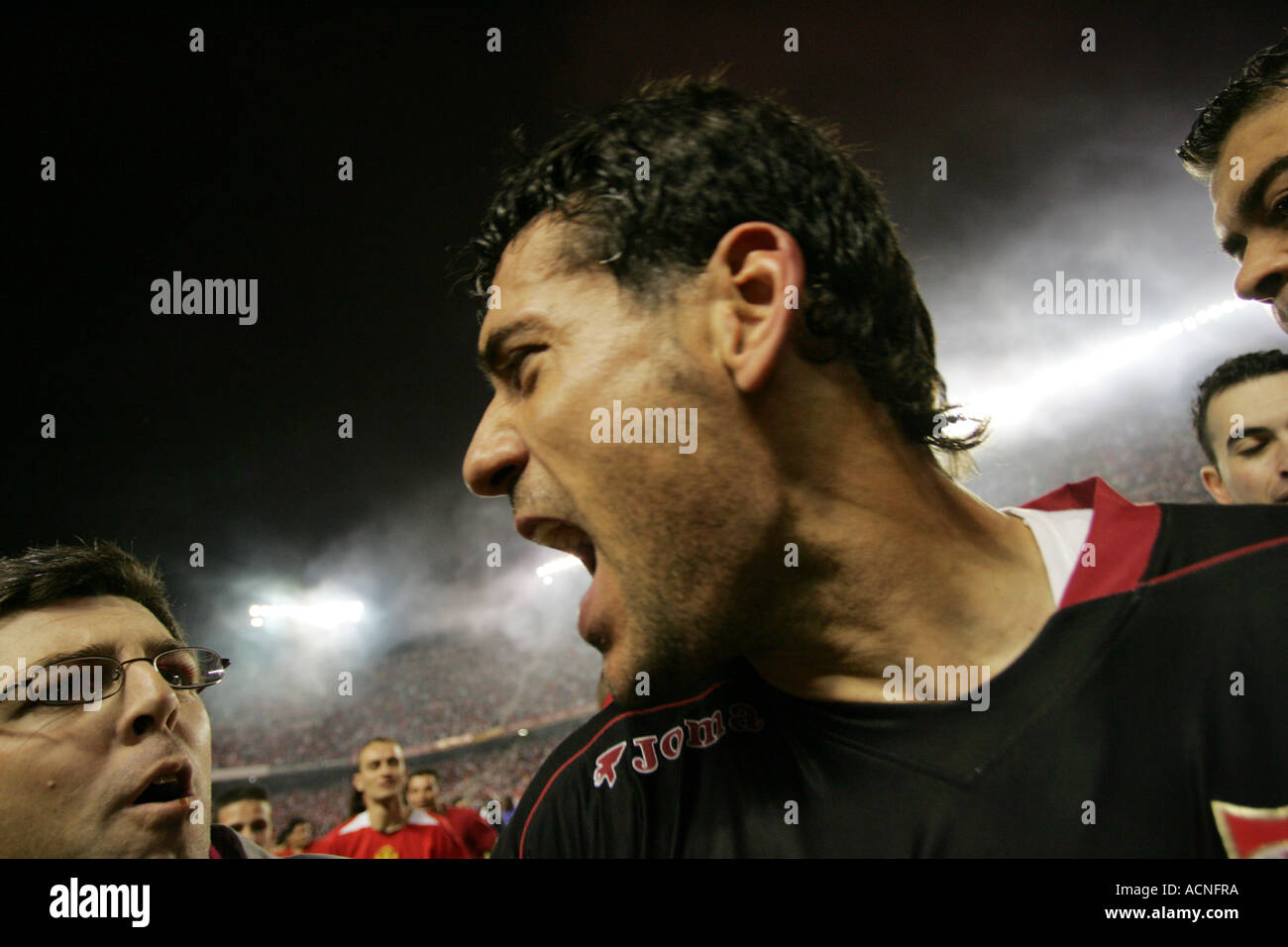 Football shouting shout hi-res stock photography and images - Alamy