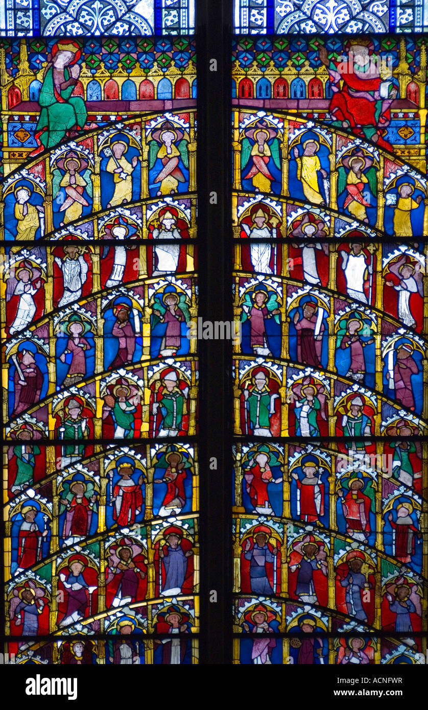 Cologne, North Rhein Westphalia, Germany. Cathedral (Dom) Stained Glass ...