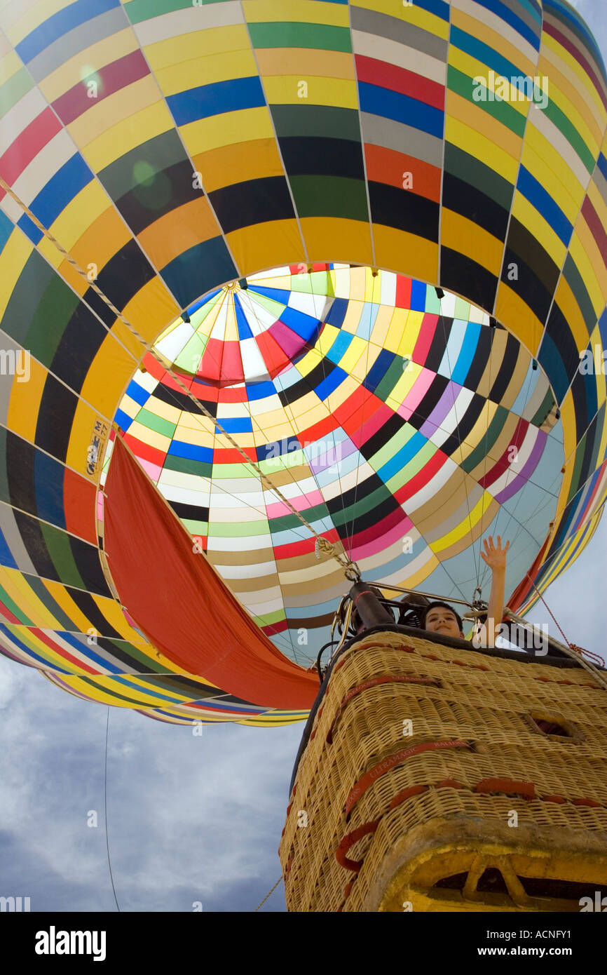Hot air balloon, Spain Stock Photo - Alamy