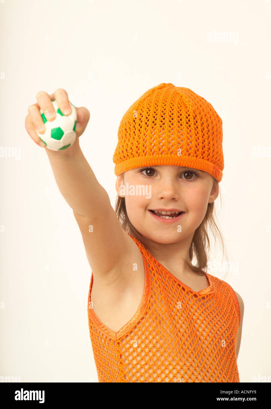 Happy girl in cap hi-res stock photography and images - Alamy