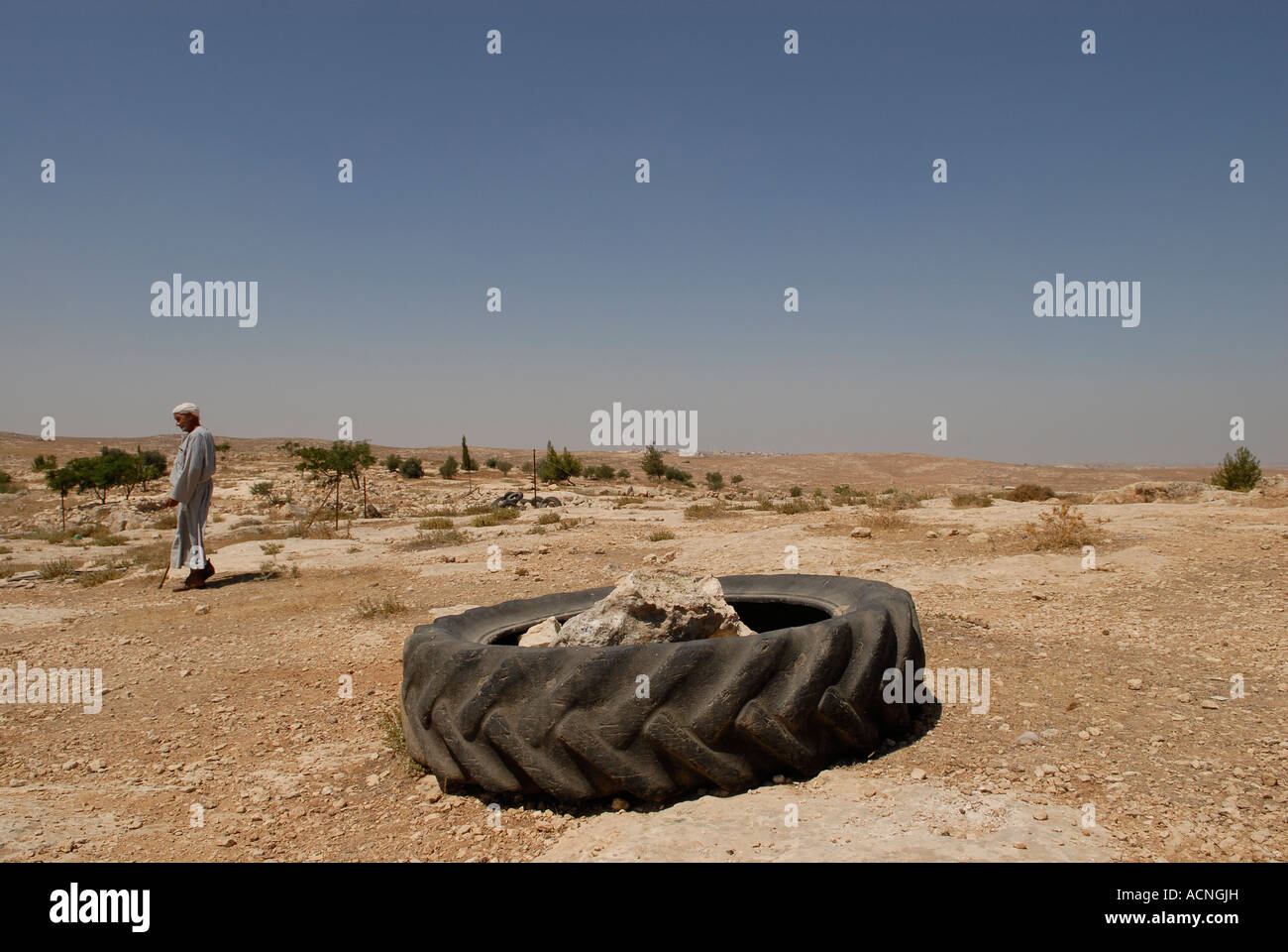 Palestinian villager South Hebron hills, West Bank. Israel Stock Photo ...