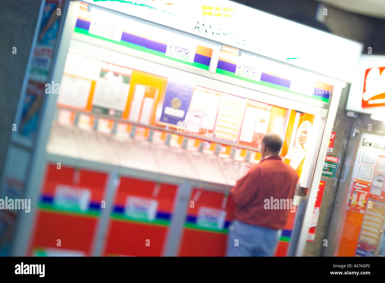 Lotto stall Stock Photo - Alamy
