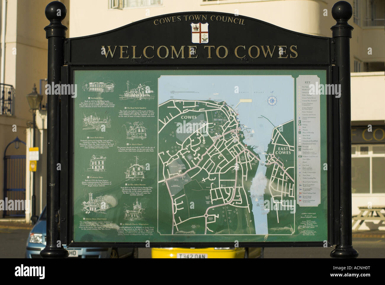 Cowes map hi-res stock photography and images - Alamy
