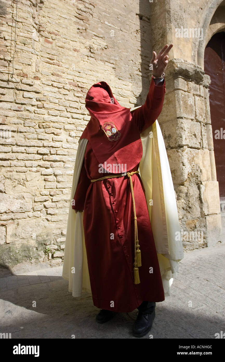 Penitent red hood in easter hi-res stock photography and images - Alamy