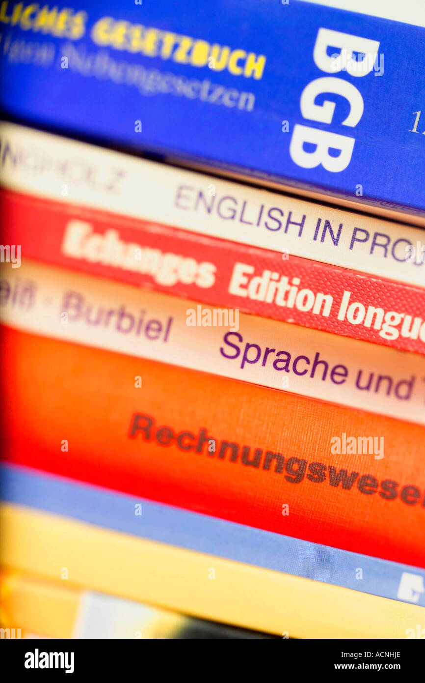 School books Stock Photo - Alamy