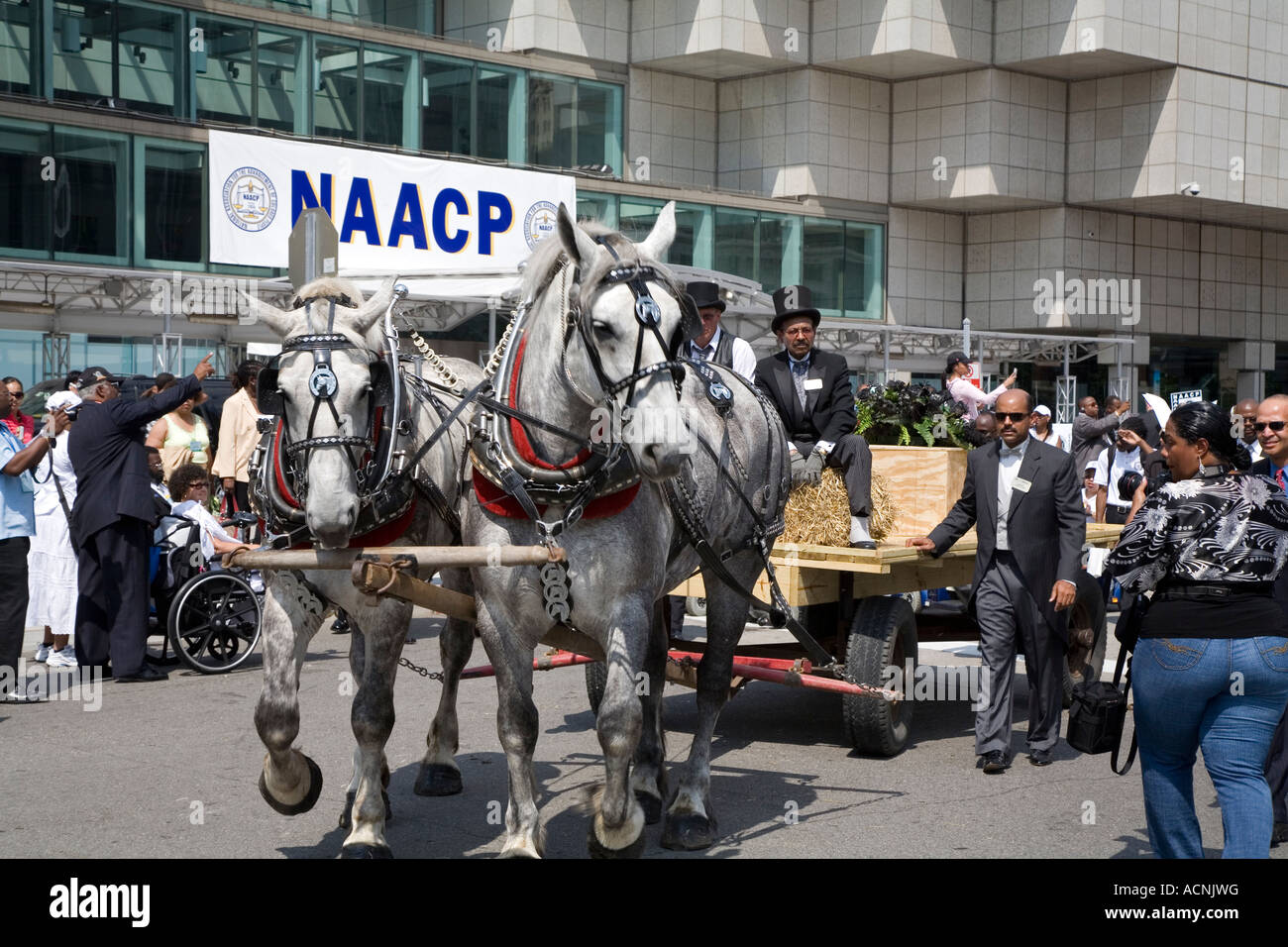 Symbolic Funeral to Bury the N Word Stock Photo - Alamy