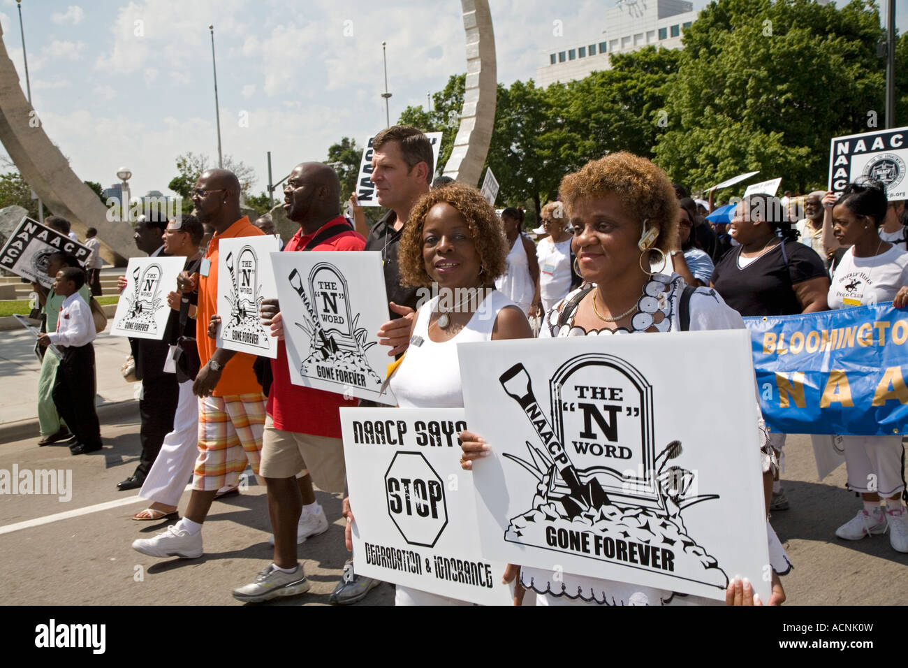 Symbolic Funeral to Bury the N Word Stock Photo - Alamy