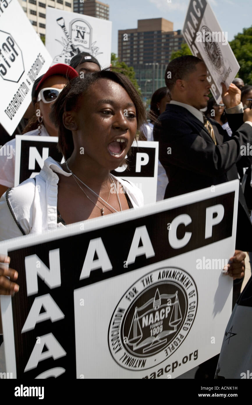 Symbolic Funeral to Bury the N Word Stock Photo - Alamy