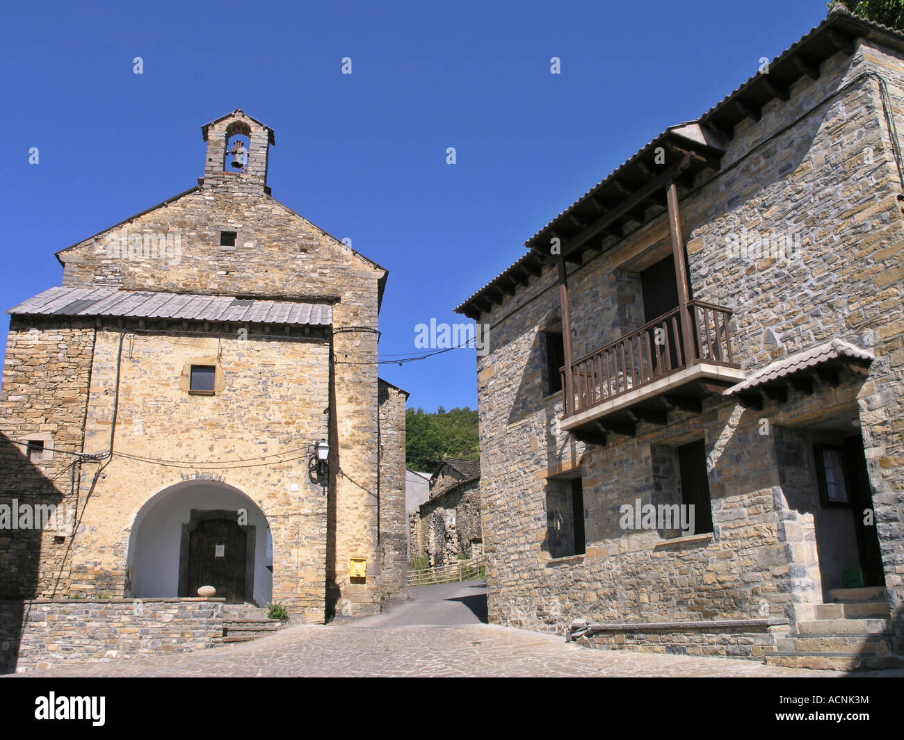 Fanlo village Huesca province Pyrenees Mountains Spain Stock Photo - Alamy