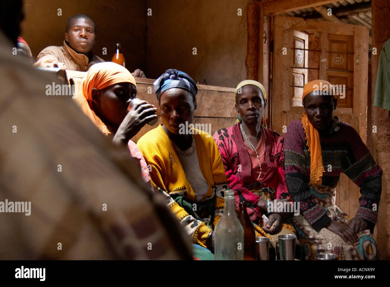A local bar serving banana beer (urwagwa), Rwanda Stock Photo - Alamy