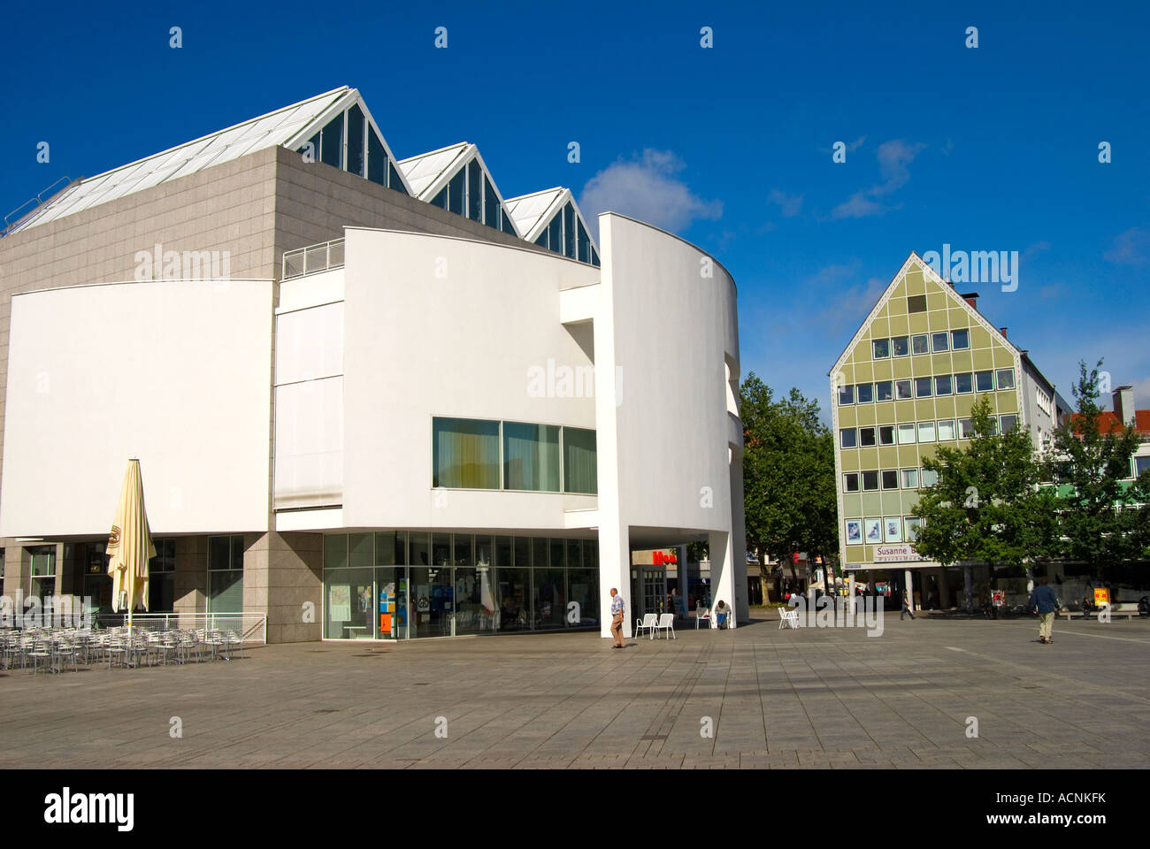 Ulm, Baden-Wurttemberg, Germany. Stadthaus (Richard Meier Partners) in ...