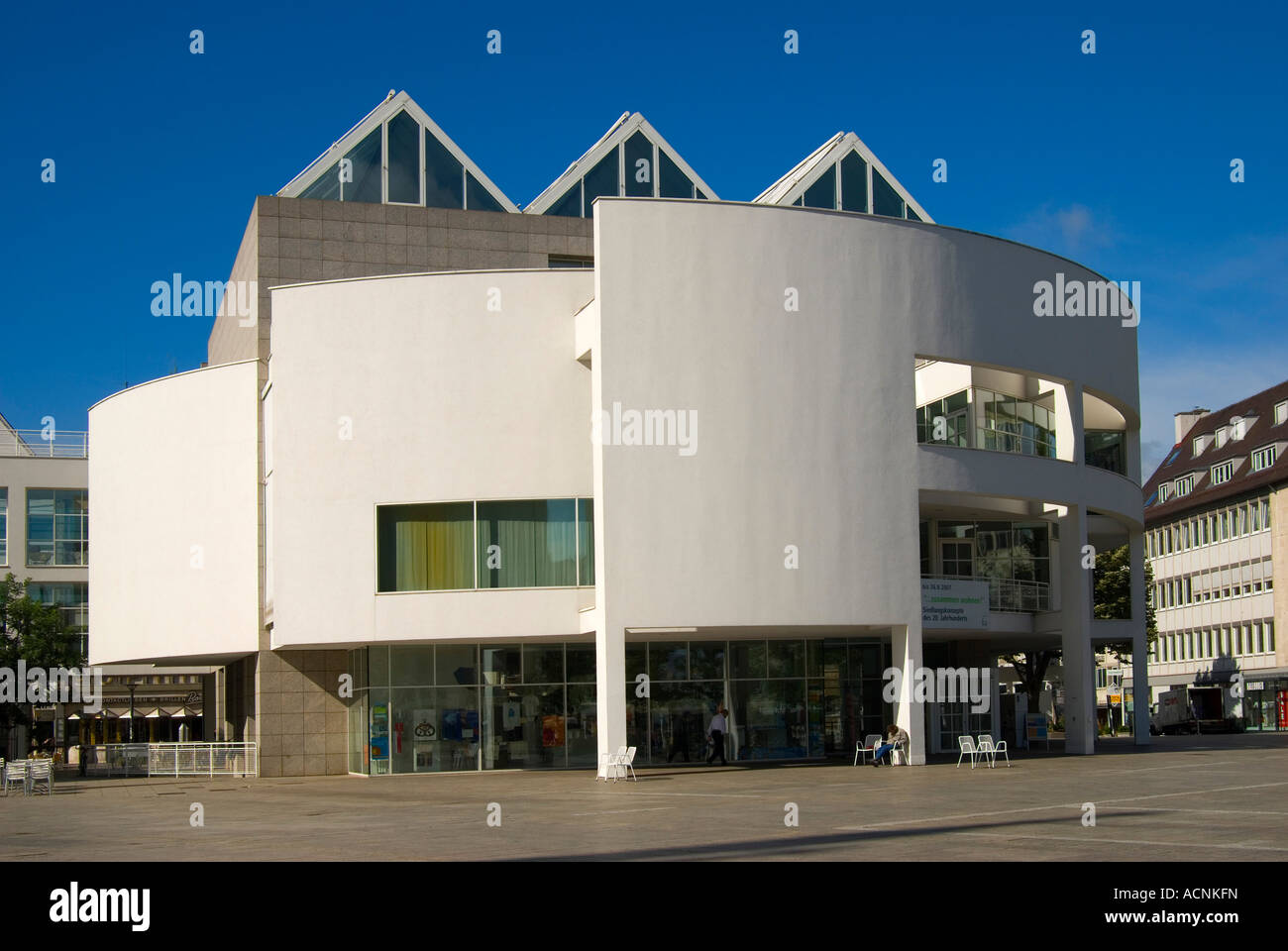 Ulm, Baden-Wurttemberg, Germany. Stadthaus (Richard Meier Partners) in ...