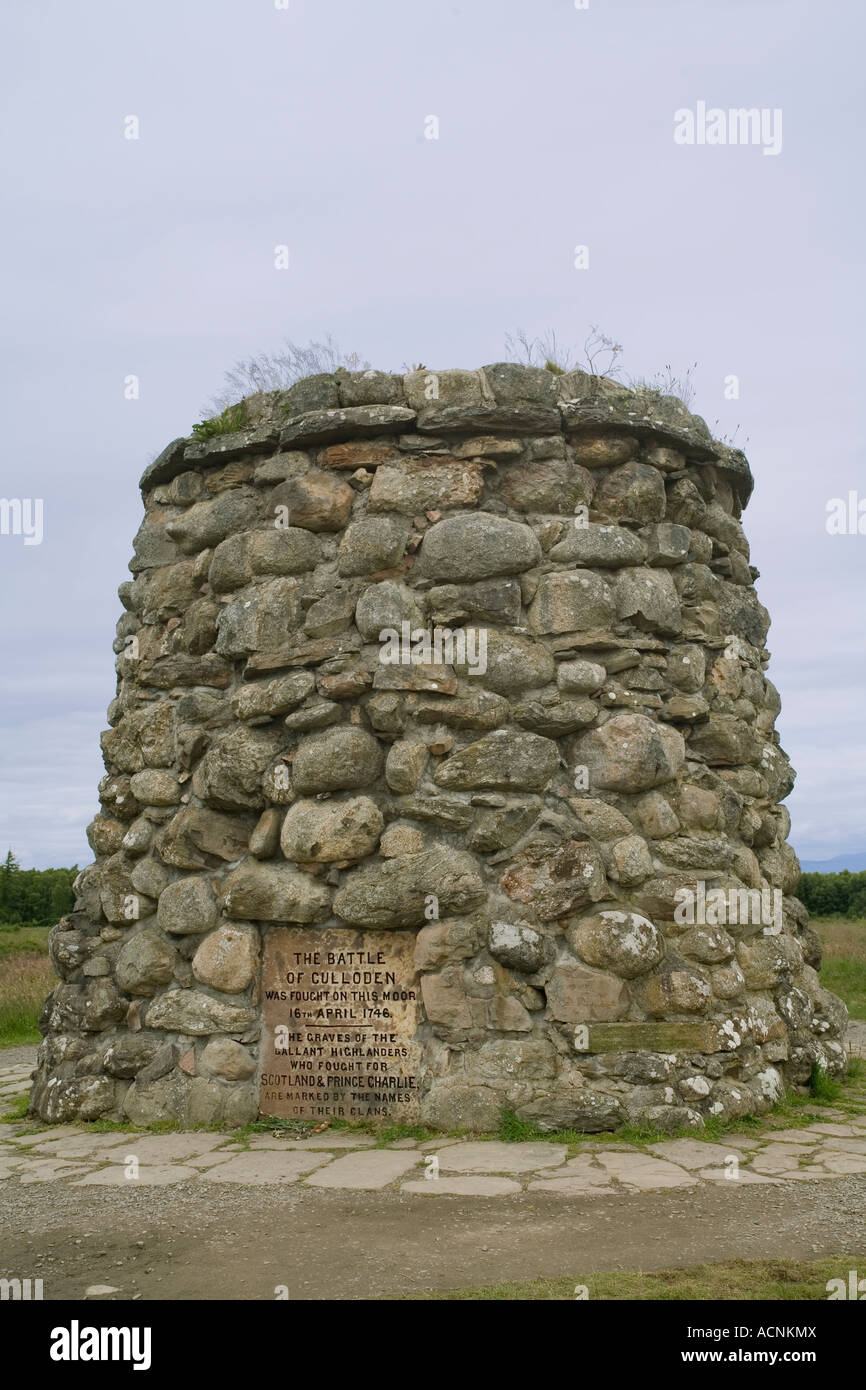 Scotland. Highlands. Culloden battlefield memorial Stock Photo - Alamy