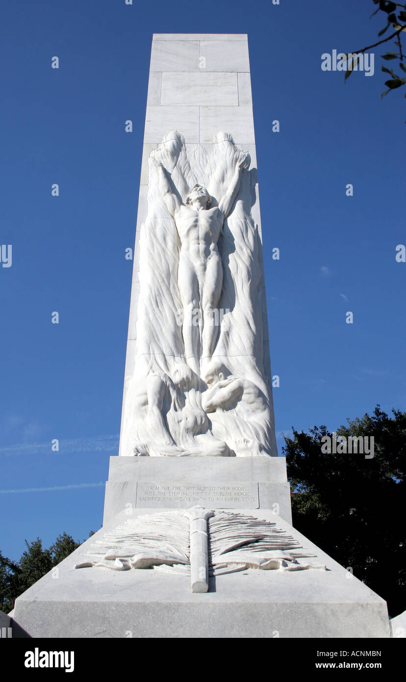 The Memorial to Heroes of Texas Independence, statue Alamo Plaza Texas ...
