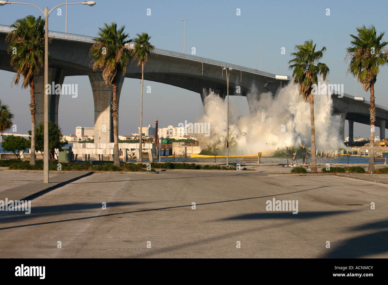 Demolition Explosion of the Memorial Causeway Bridge in Clearwater ...