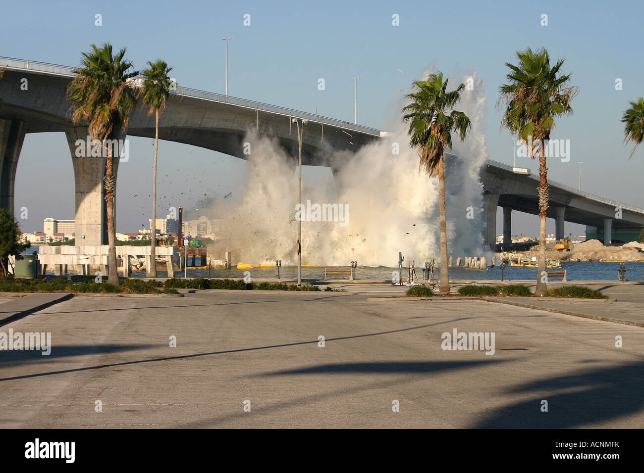 Demolition Explosion of the Memorial Causeway Bridge in Clearwater ...