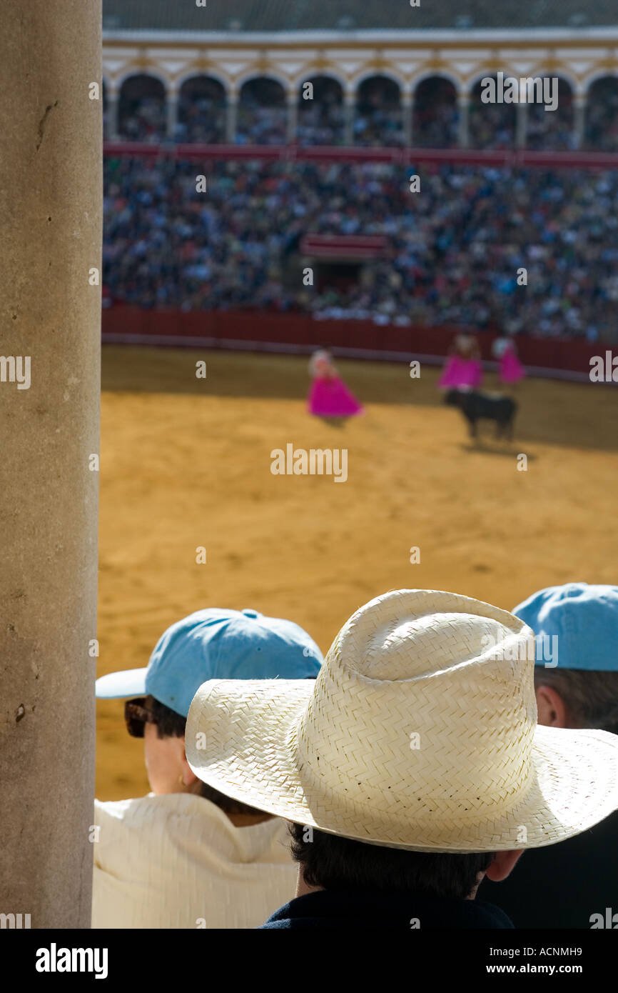 Spectators attending a bullfight hi-res stock photography and images ...