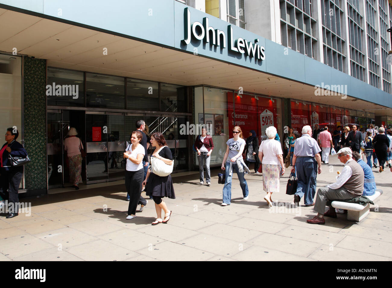 john lewis store on oxford street london uk Stock Photo - Alamy