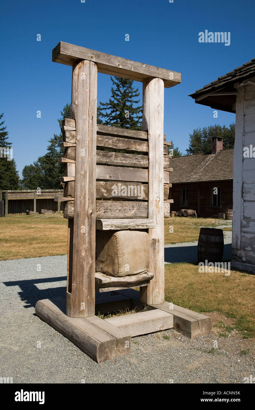 Fur press Fort Langley Canada Stock Photo - Alamy