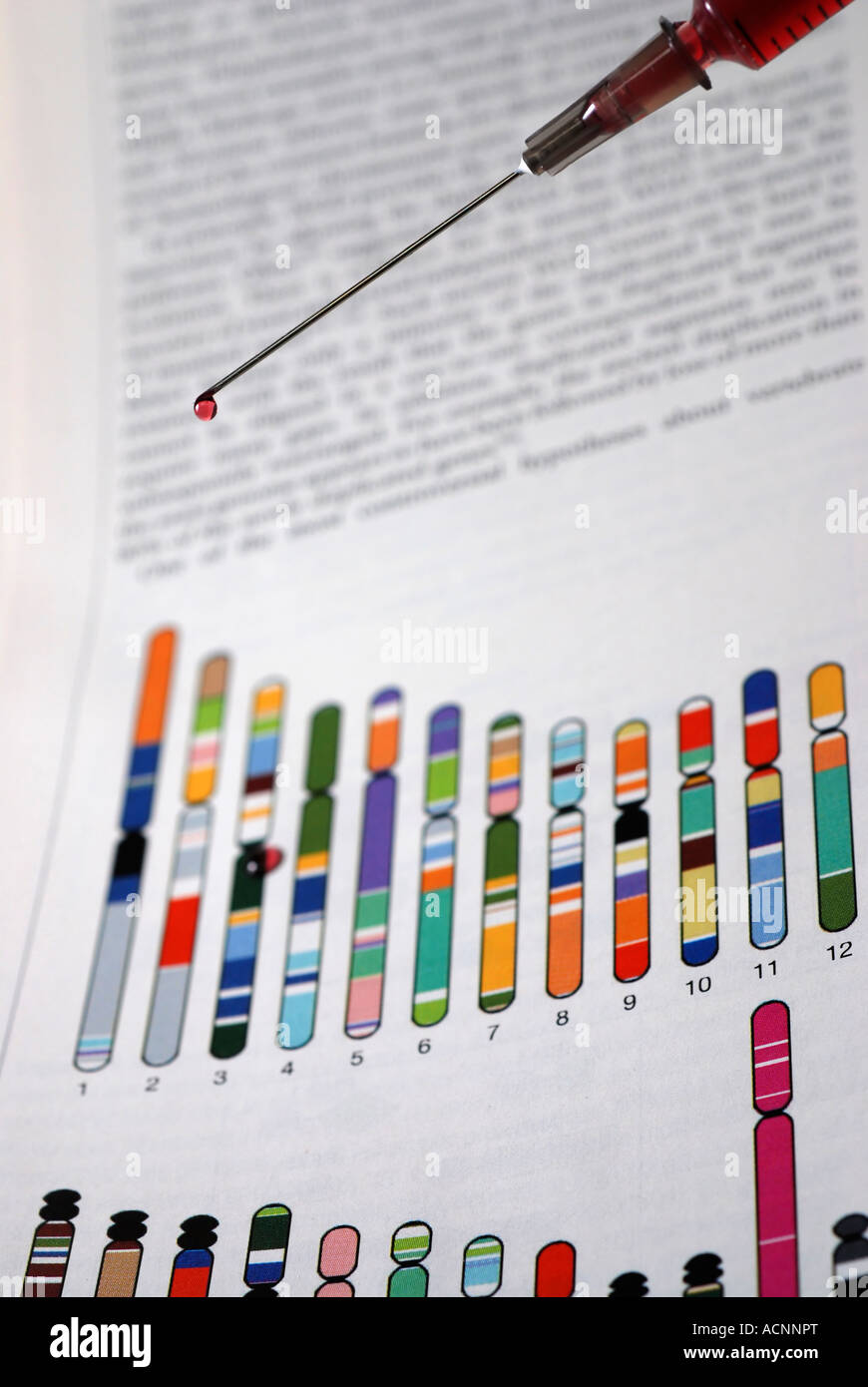 DNA research with graphics charts reference in the background Stock ...