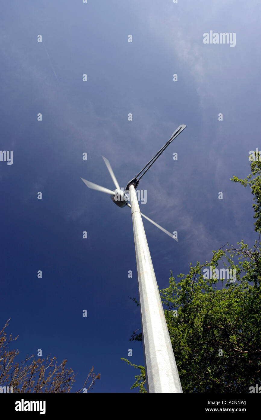 The wind turbine in place at Mapperley Plains Primary School in ...