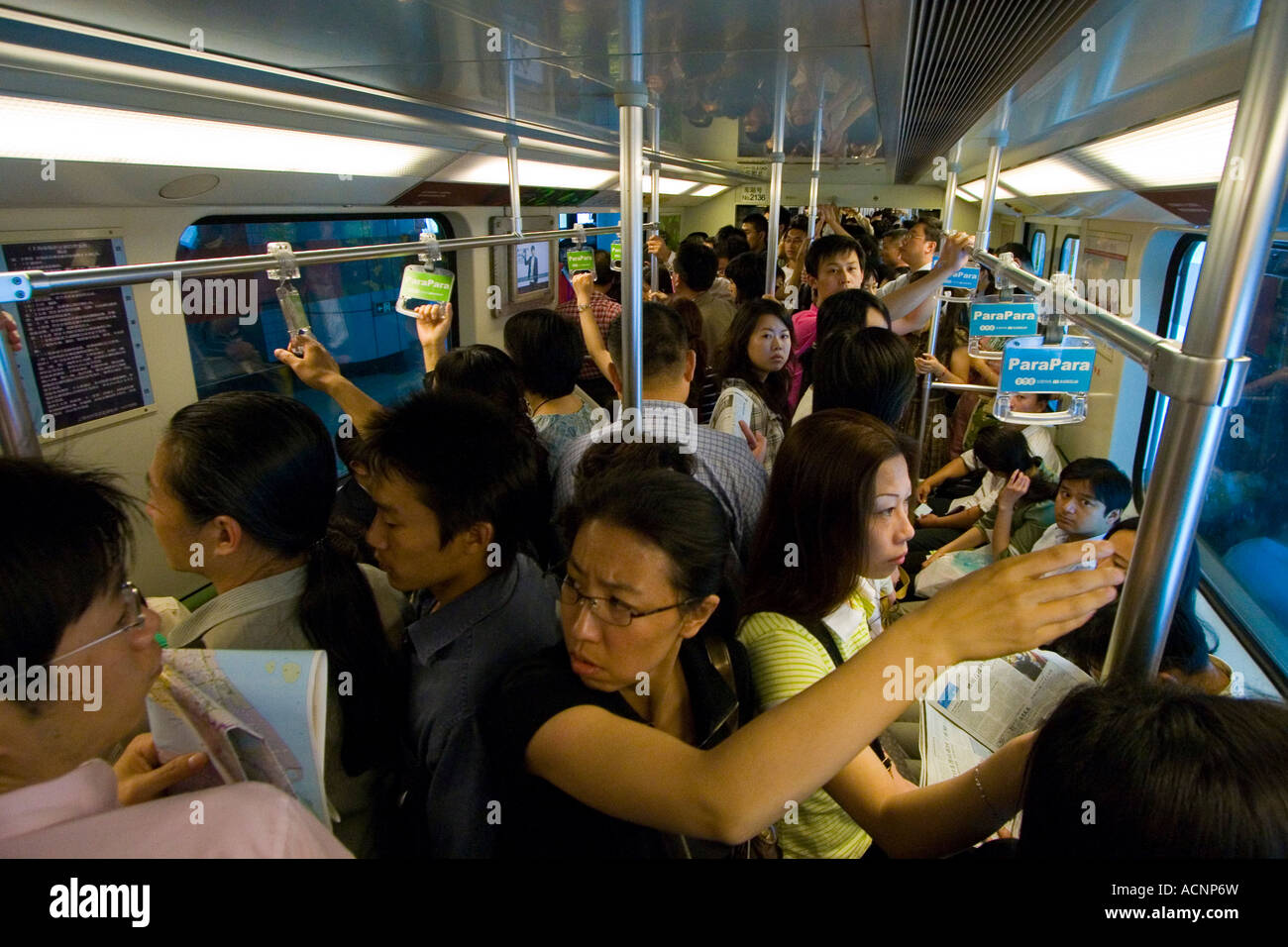 Crowded Metro Bus